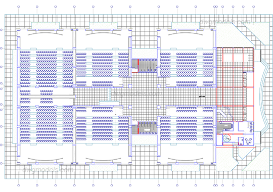 Cinema 1 DWG, free CAD Blocks download